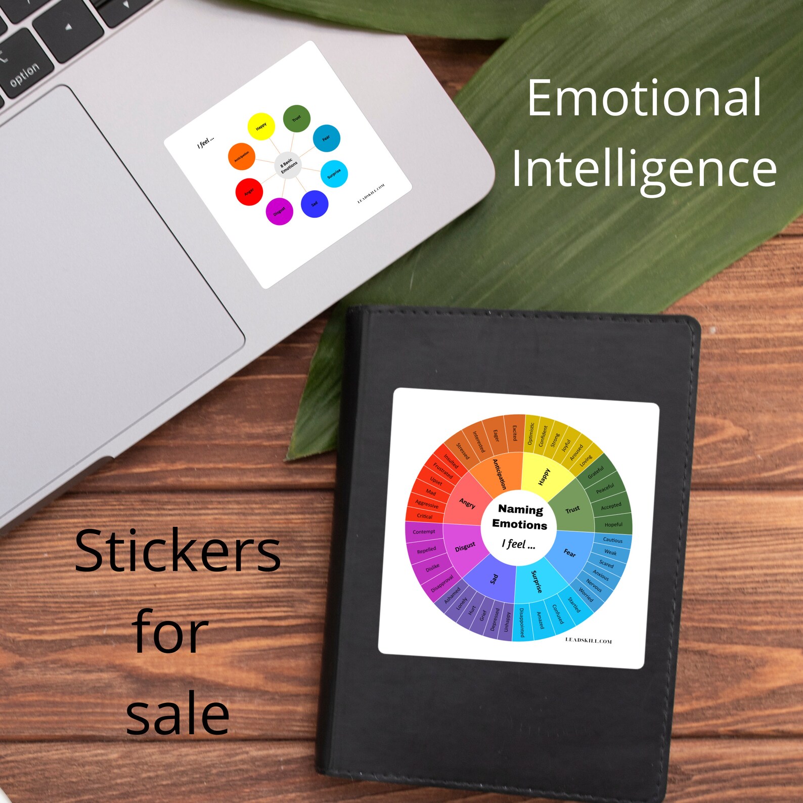 Emotion Wheel Stickers | Naming Feelings Wheel | 48 Emotions | Quality ...