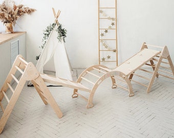 Montessori Furniture Set of Three Items Climbing Arch - Etsy