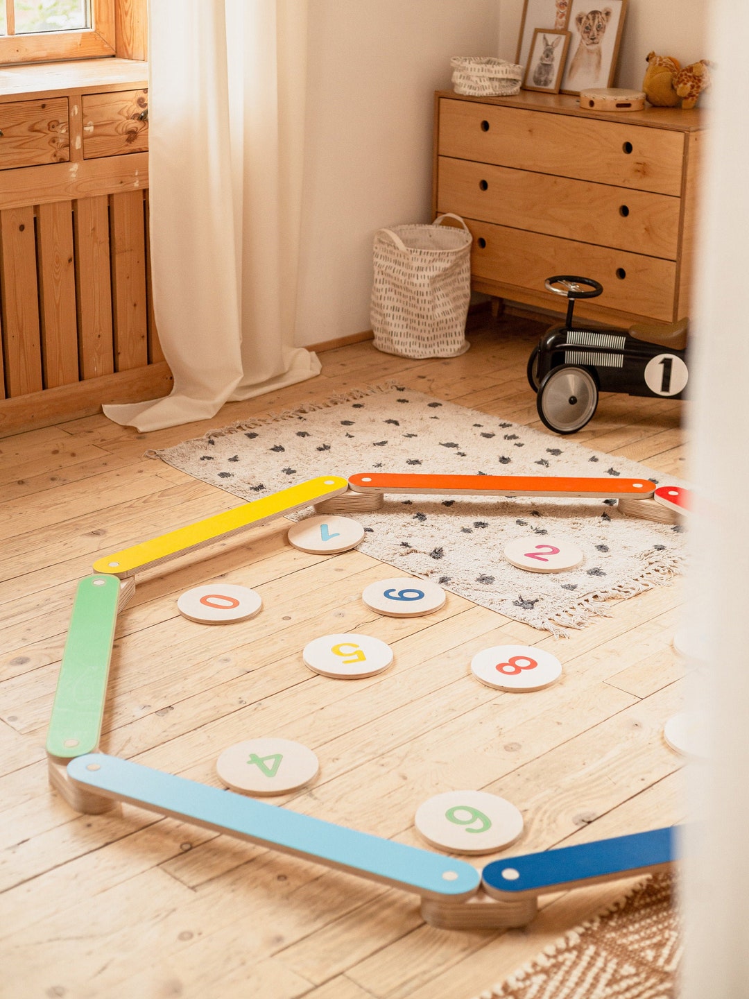 Montessori Balance Beam, Balance Beam Kids, Montessori Toy, Balance ...