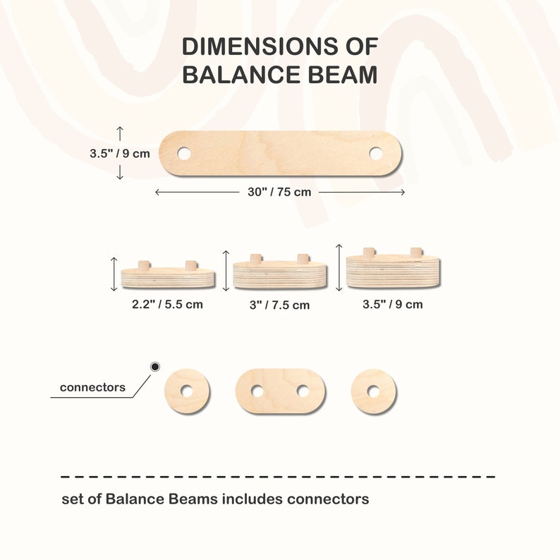 Balance Beam Balance Board Balance Beam Kids Montessori - Etsy