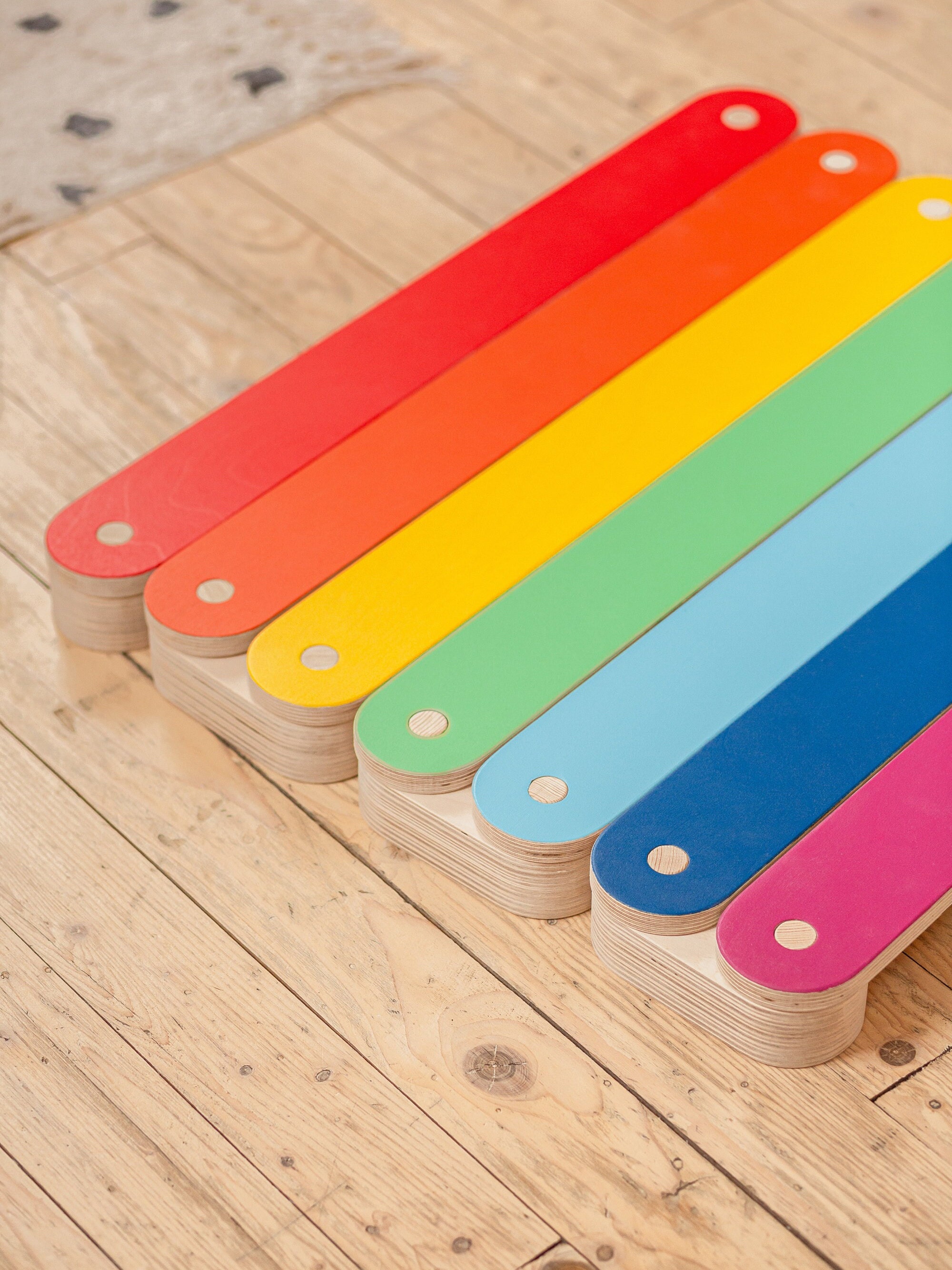 Wooden Balance Beam, Balance Beam, Gymnastic Beam, Montessori Balance ...