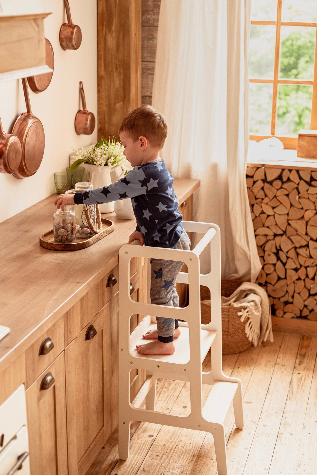 Kitchen Tower, Toddler Tower, Toddler Helper Tower, Toddler Step Stool ...