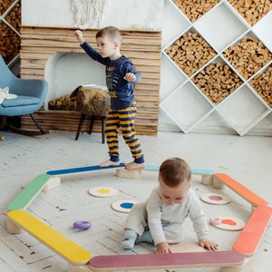 Small Balance Beam, Wooden Balance Beam, Balance Beam, Montessori ...