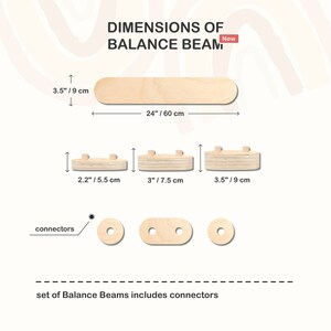 Small Balance Beam, Wooden Balance Beam, Balance Beam, Montessori ...