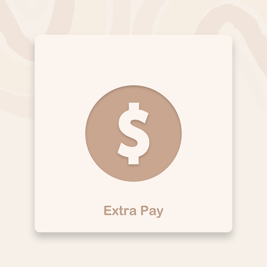 Extra Pay - Etsy