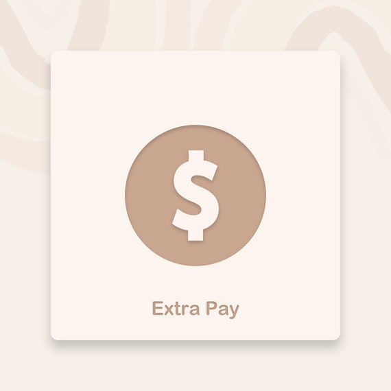 Extra Pay - Etsy