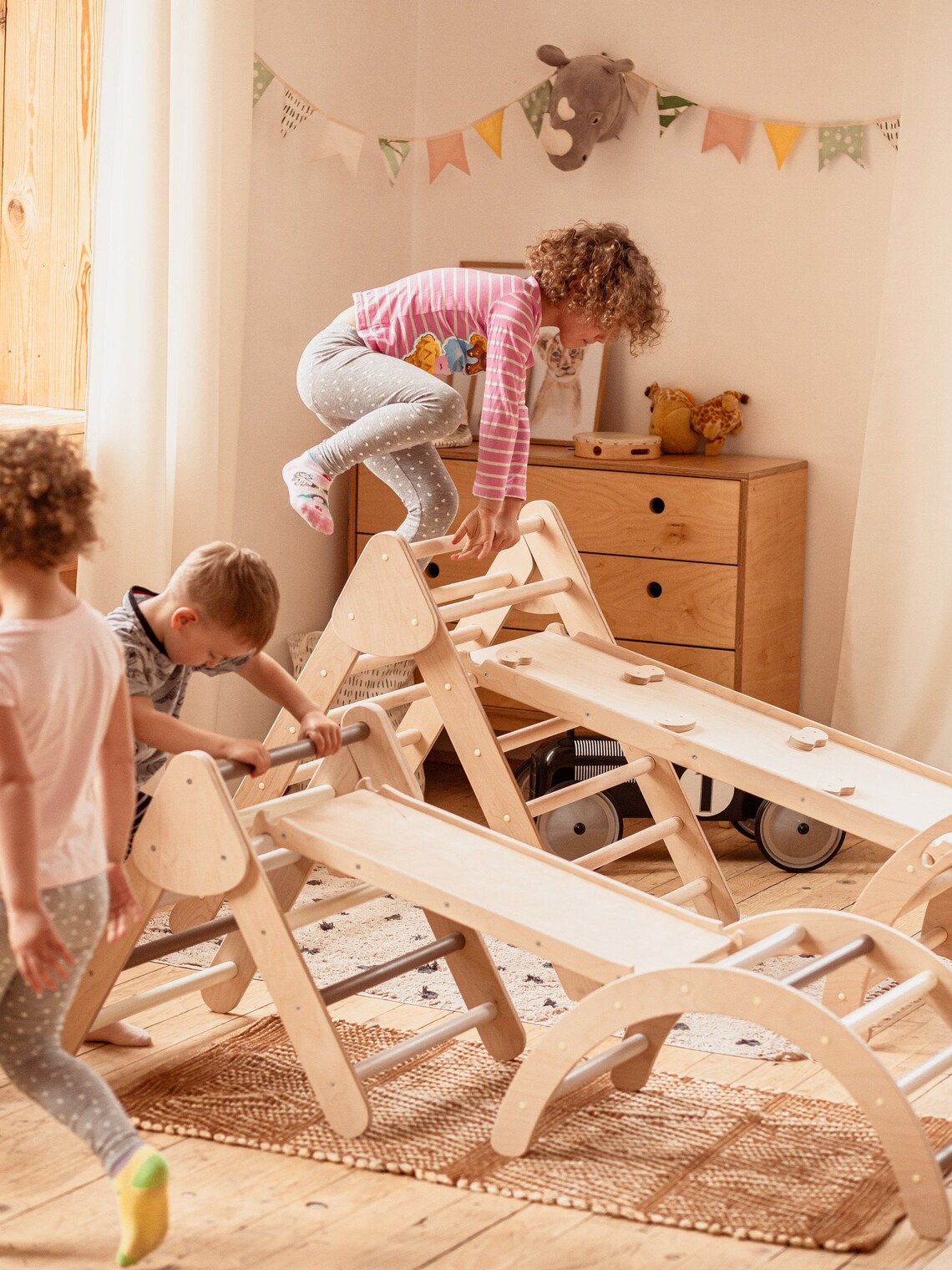 Kletterdreieck 3er Set Kletterrampe Bogen Faltbares - Etsy.de