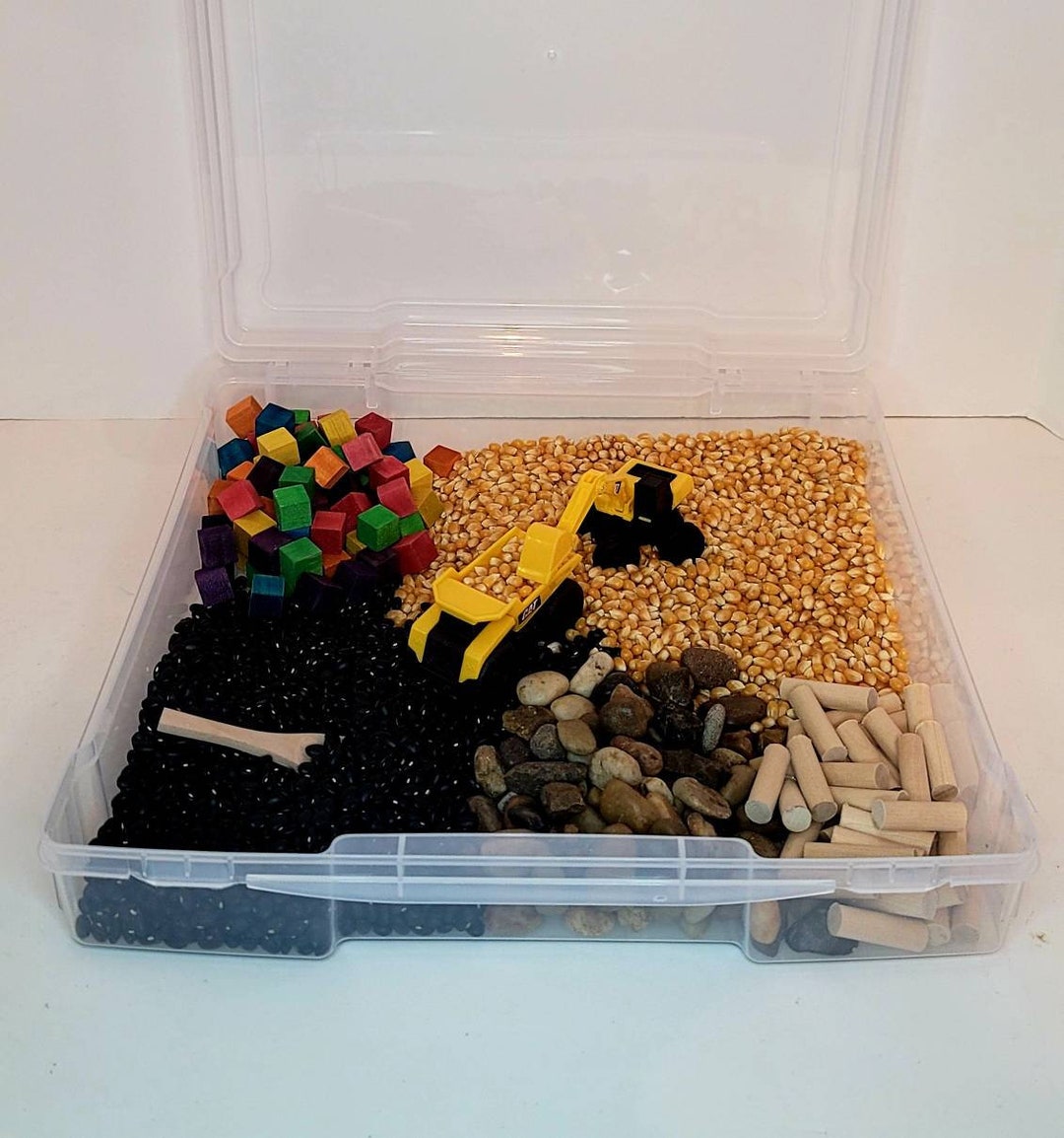 Construction Sensory Play Bin for Kids With Container With - Etsy Canada