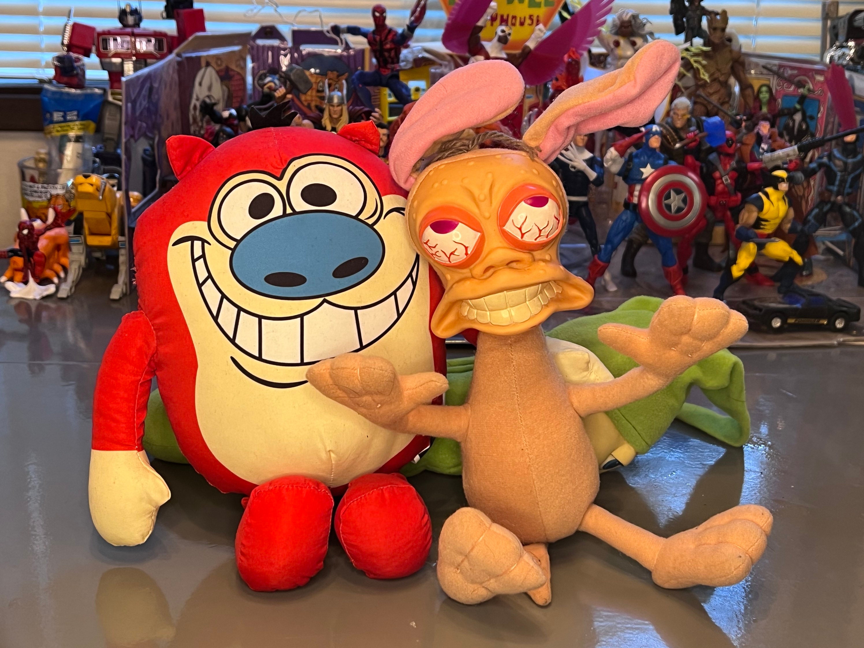 Ren Plush ren & Stimpy. Nickelodeon. Mattel 1992 - Etsy