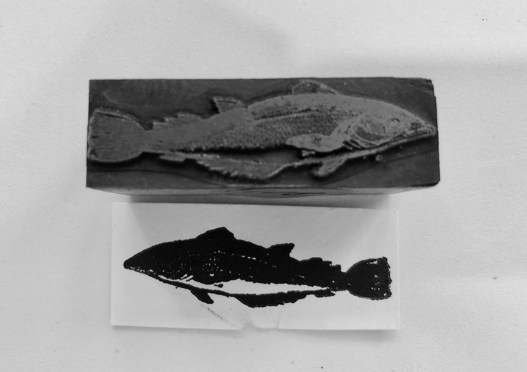 Printers Block - Fish - Etsy