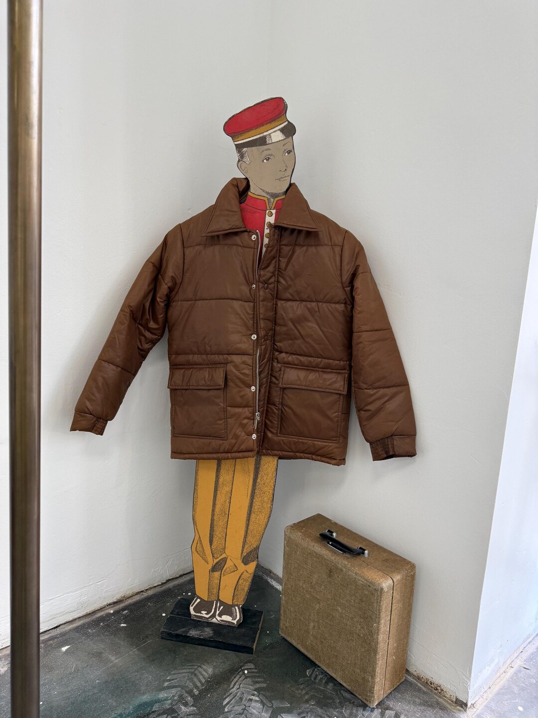 LOT_12 Vintage Hi Gear 70s Puffer Coat Jacket Toffee Brown Pointy ...