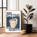 More Spaghetti Less Regretti Poster, Italian Slogan Kitchen Prints ...