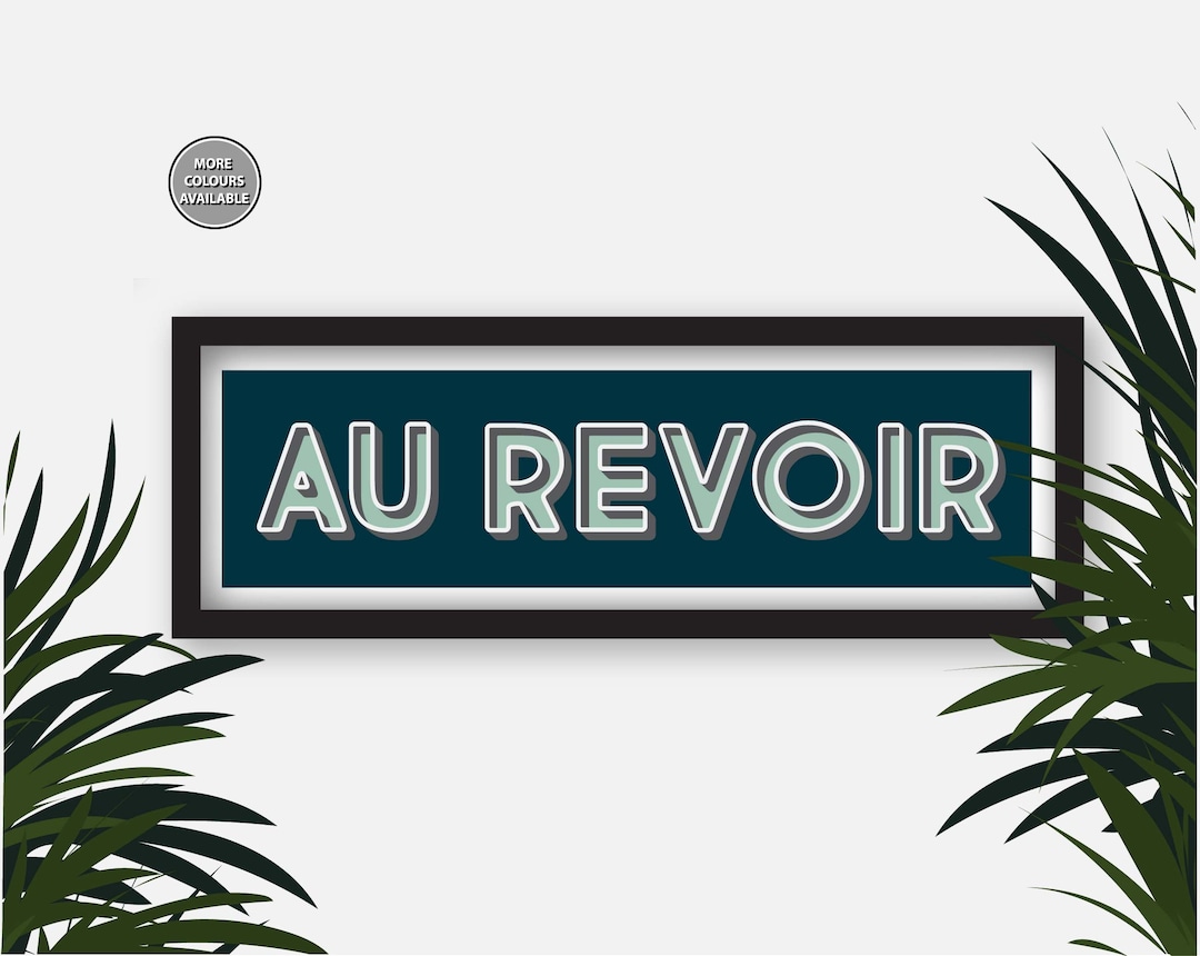 Au Revoir Print, Hallway Prints, Au Revoir Print Framed, Panoramic ...