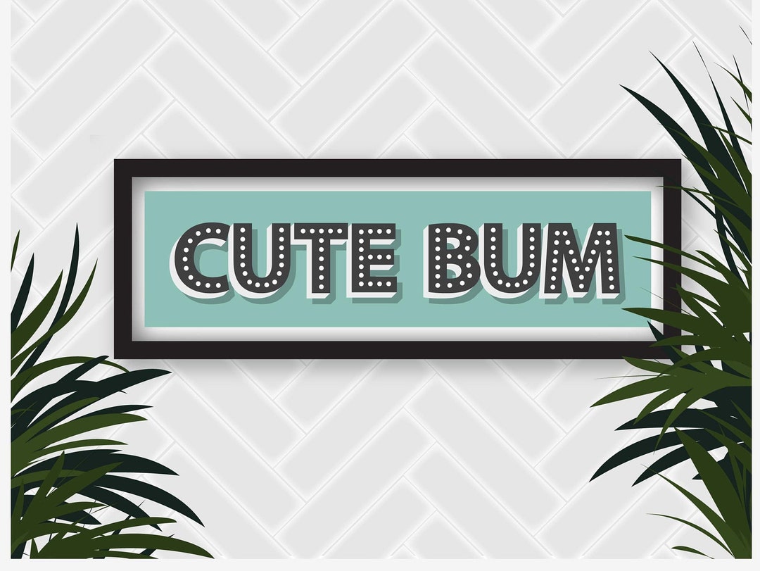 Cute Bum Print, Nice Bum Print, Framed Cute Bum Print, Framed Nice Bum ...