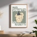 More Spaghetti Less Regretti Poster, Italian Slogan Kitchen Prints ...