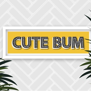 Cute Bum Print, Nice Bum Print, Framed Cute Bum Print, Framed Nice Bum ...