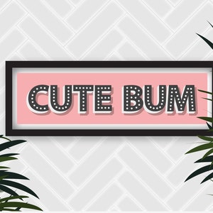 Cute Bum Print, Nice Bum Print, Framed Cute Bum Print, Framed Nice Bum ...