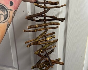 Driftwood Valhalla Ladder, Viking Wind Chime, Protection, Driftwood ...