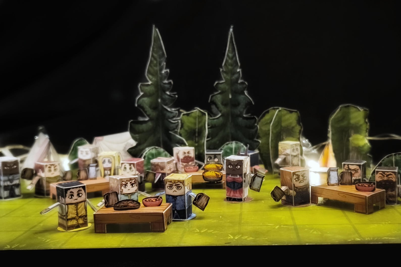 DND Characters Papercraft: "a Rowdy Crowd of Characters" Printable ...