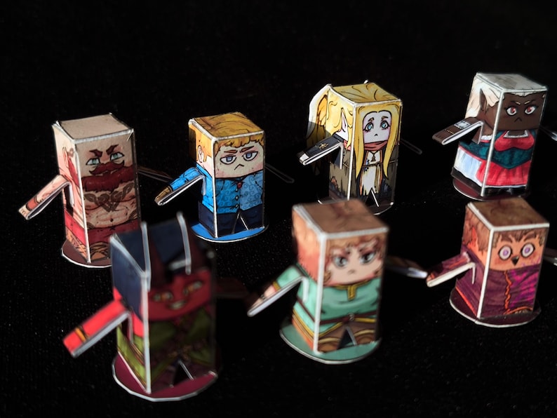 DND Characters Papercraft: "a Rowdy Crowd of Characters" Printable ...