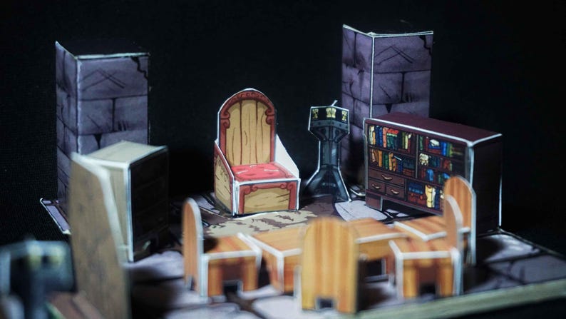 DND Cozy Dungeon Furniture Papercraft: Dungeon-dwelling Furniture ...