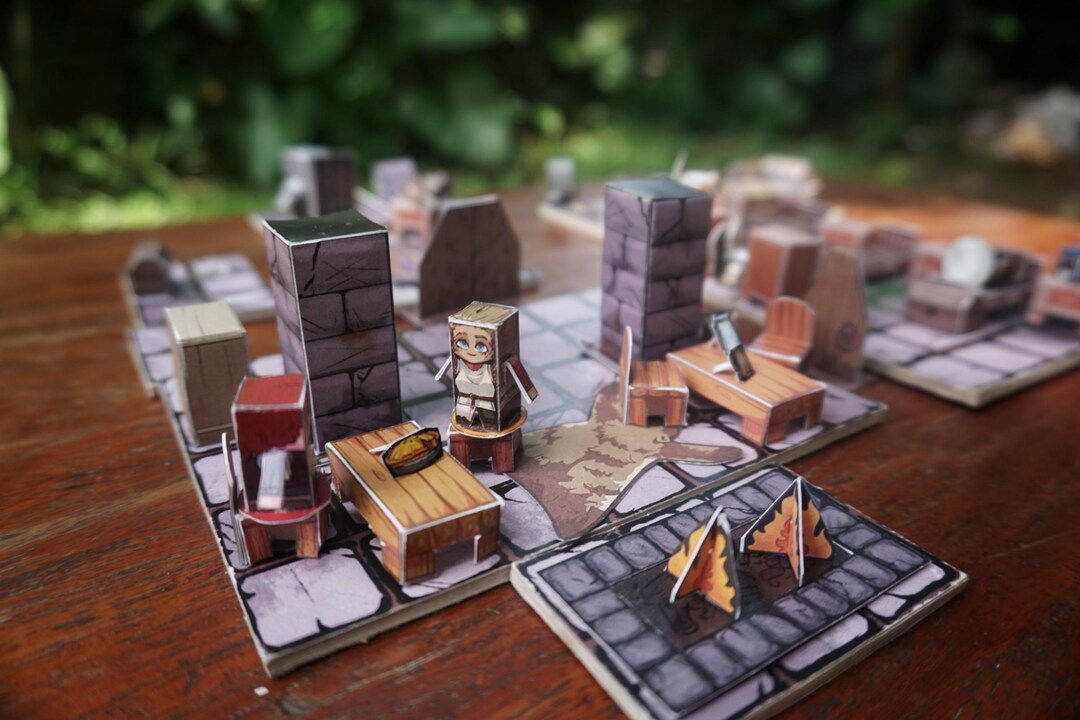 PRINTABLE Modular Dungeon Tiles Map for DND or TTRPG - Dungeon ...