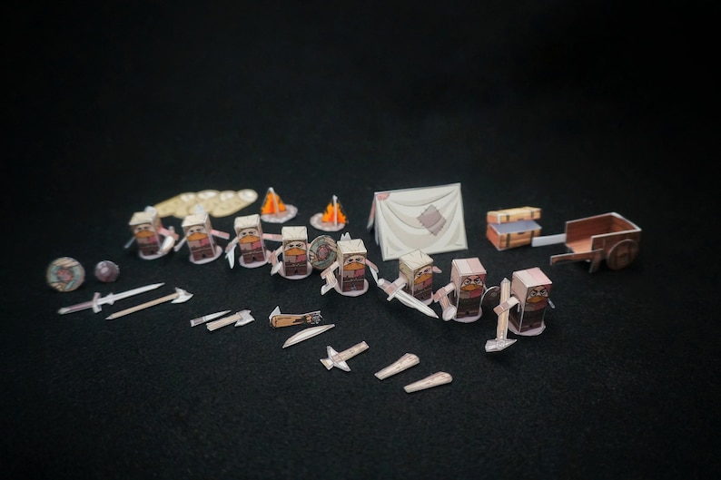 DND Bandit Camp Papercraft: Printable Papercraft Dungeon - Etsy