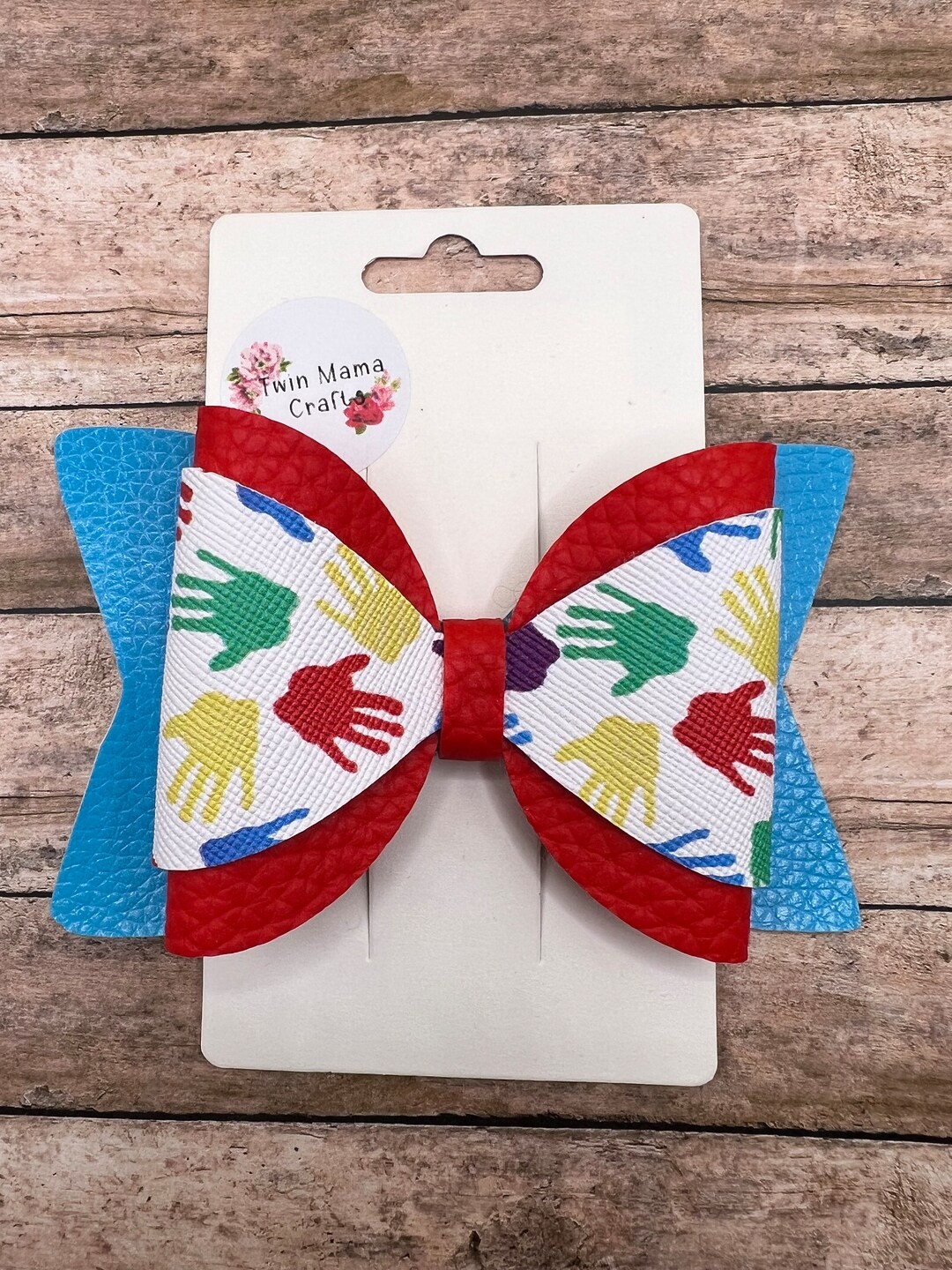Handprint Bow - Etsy