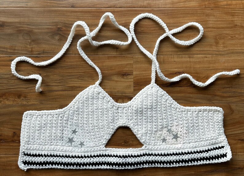 Folklore Cardigan Inspired Crochet Top Crop Top Peek-a-boo Top Bralette ...