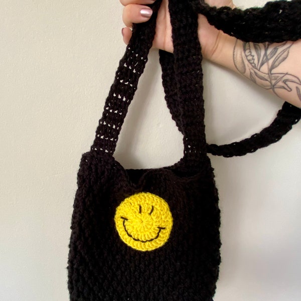 Smiley Face Crossbody Bag - Etsy