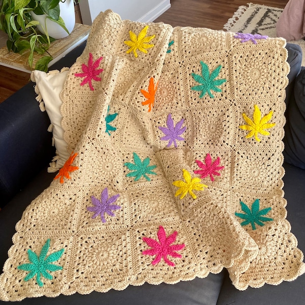 Crochet Pot Leaf - Etsy