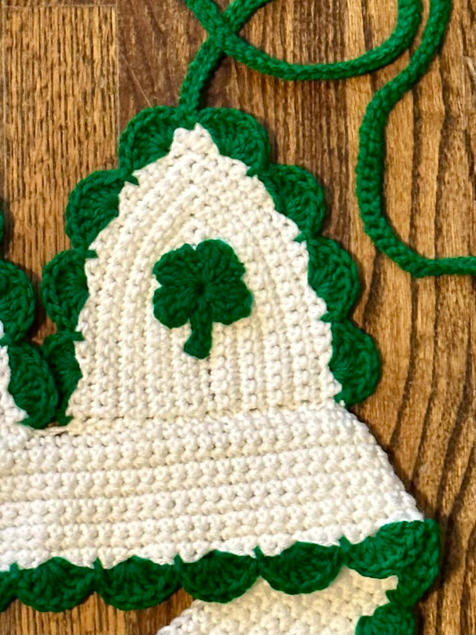 Crochet Four Leaf Clover Crop Top Scalloped Bra Top St. Patricks Day ...