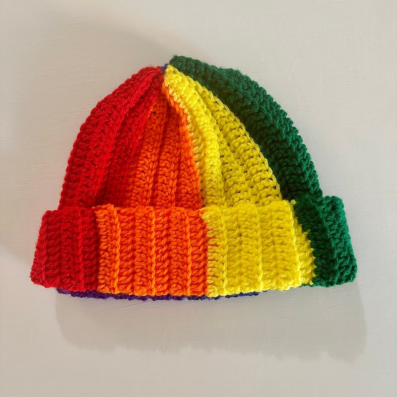 Rainbow Hat - Etsy