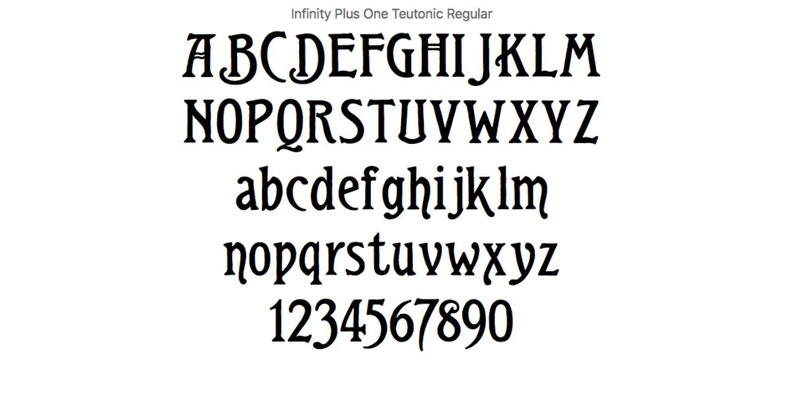 Fantasy Font Forge: Teutonic (lovecraft) - Etsy