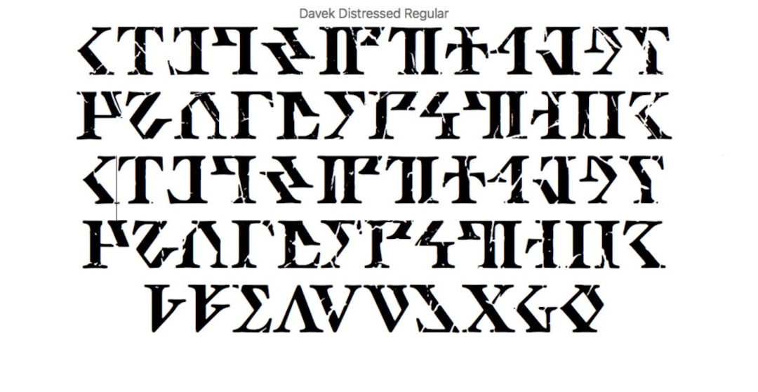 Fantasy Font Forge: Davek (dwarvish Runes) - Etsy