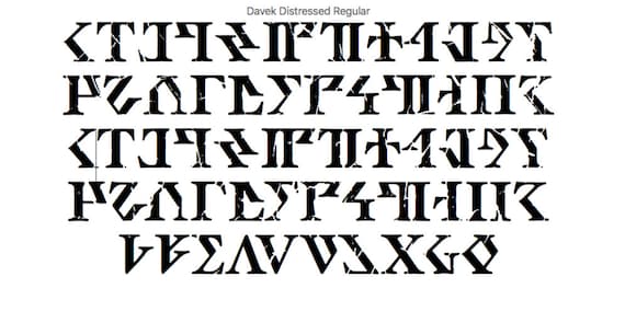 Fantasy Font Forge: Davek dwarvish Runes | Etsy