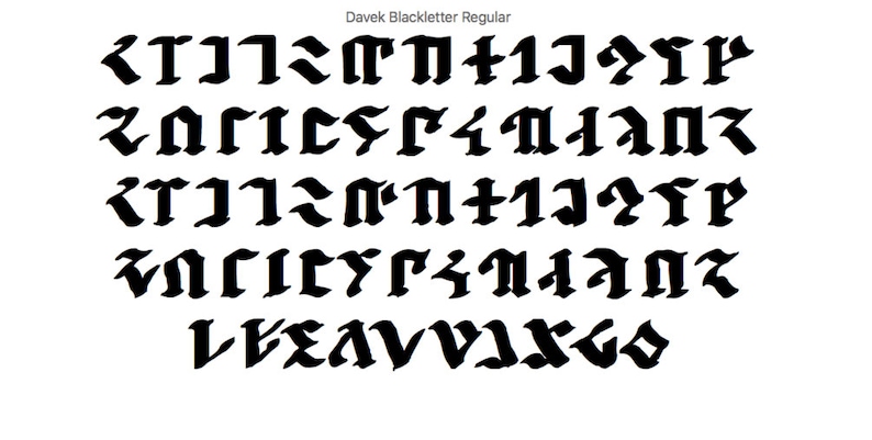 Fantasy Font Forge: Davek (dwarvish Runes) - Etsy
