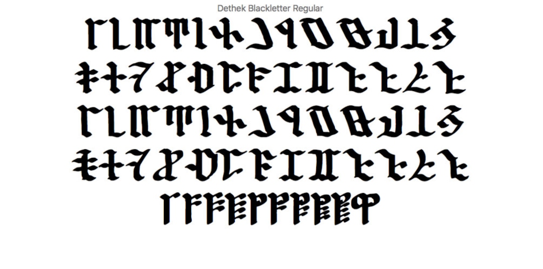 Fantasy Font Forge: Dethek dwarvish Runes - Etsy
