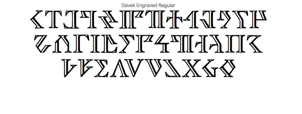 Fantasy Font Forge: Davek (dwarvish Runes) - Etsy