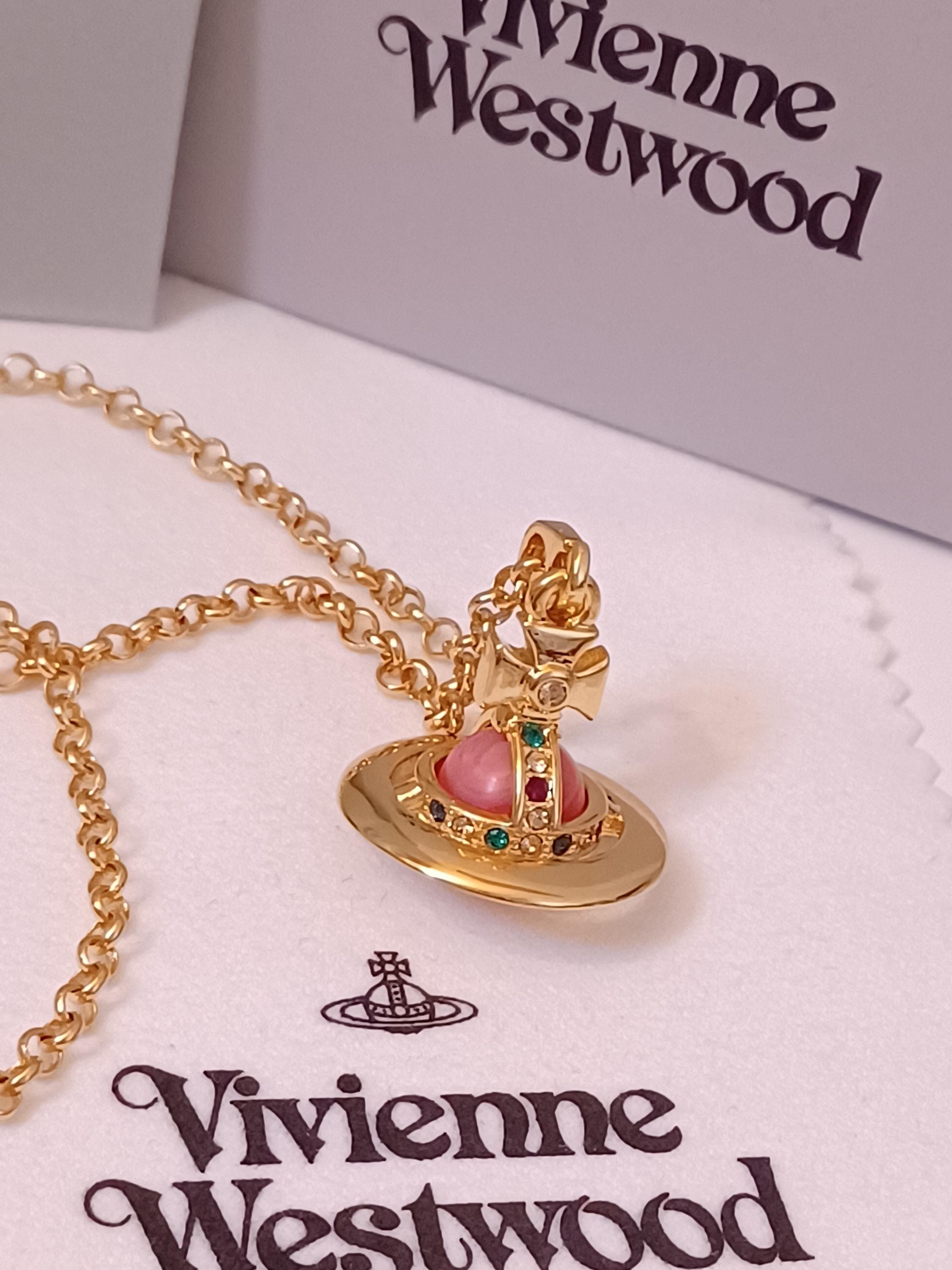 Vivienne westwood pearl necklace rose gold Etsy