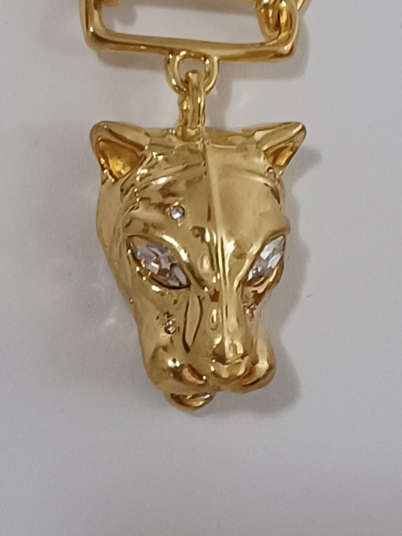 Alexis BITTAR- Collier panthère en plaqué or - Gem