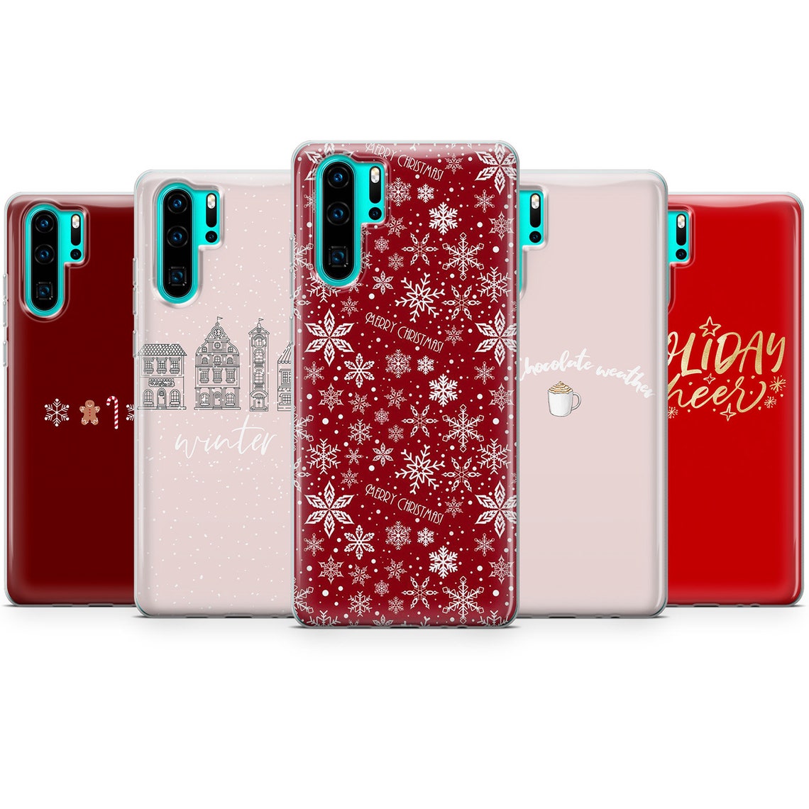Christmas Phone Case X-mas Cover for iPhone 7, 8+, XS, XR, 11 Pro, 12 ...