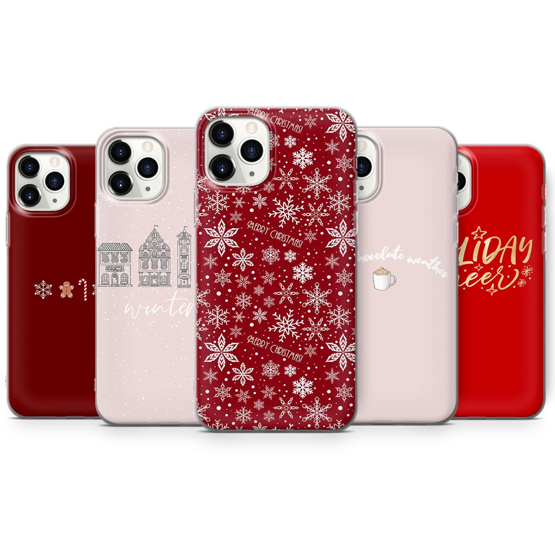 Christmas Phone Case X-mas Cover for iPhone 7, 8+, XS, XR, 11 Pro, 12 ...