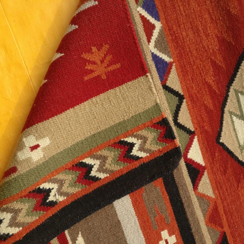 El Paso Designs Beautiful Hand-woven Southwest Style Accent Rug Navajo ...