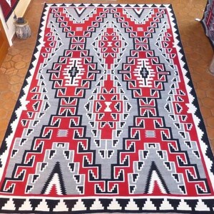 Navajo Rug Southwestern Native American Tribal Style Rug 100% Wool Hand ...
