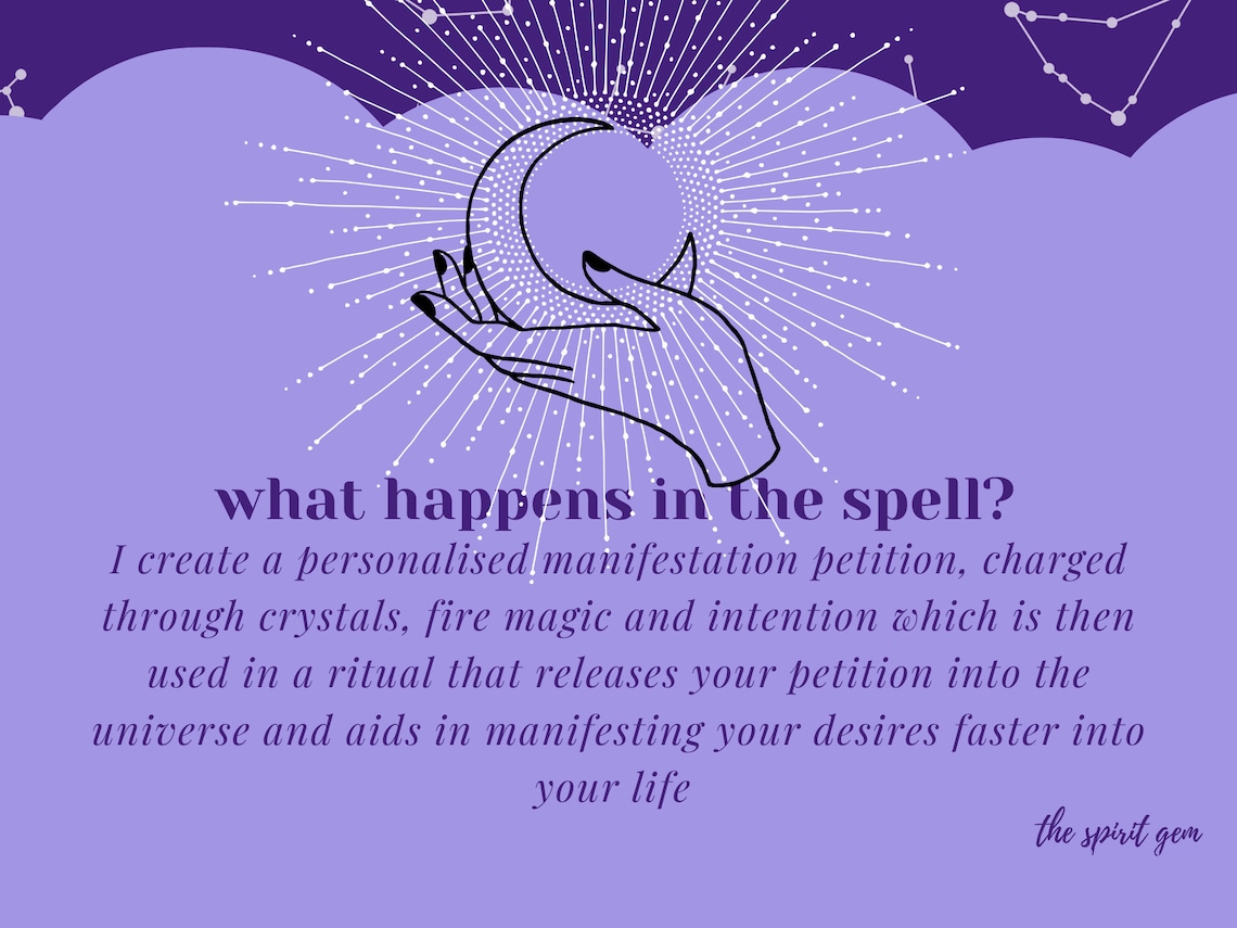 Manifestation Spell Bring your Desires into Reality | Etsy