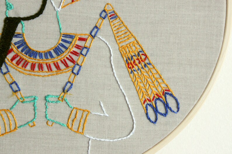 Bordados egípcios de Osíris, Ísis e Hórus feitos à mão - Etsy Portugal