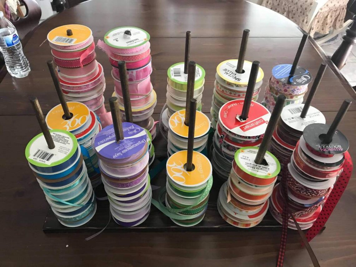 Ribbon Rack Organizer Ribbon Spool Holder Ribbon Organizer | Etsy