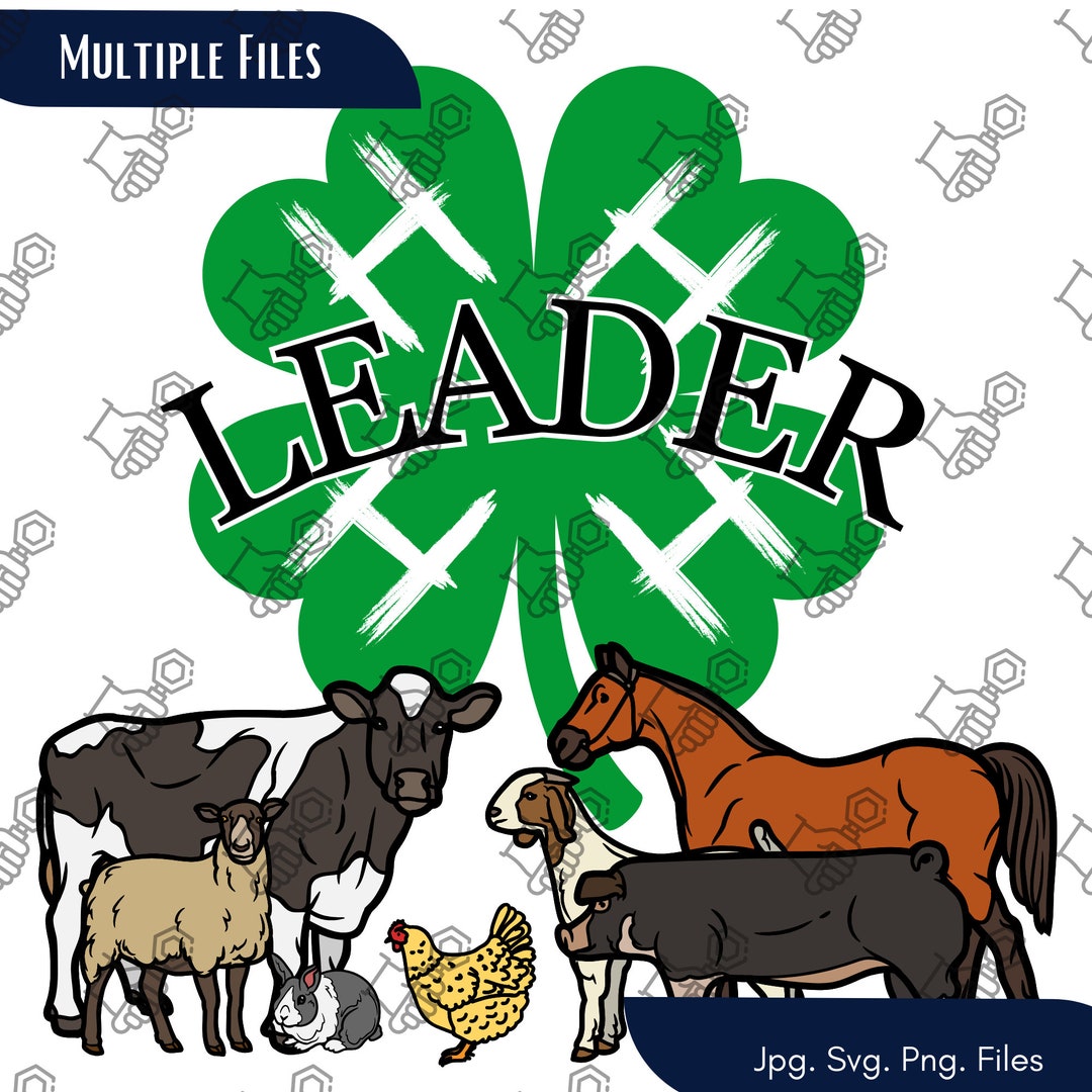 4-H Leader Image SVG JPG PNG - Etsy