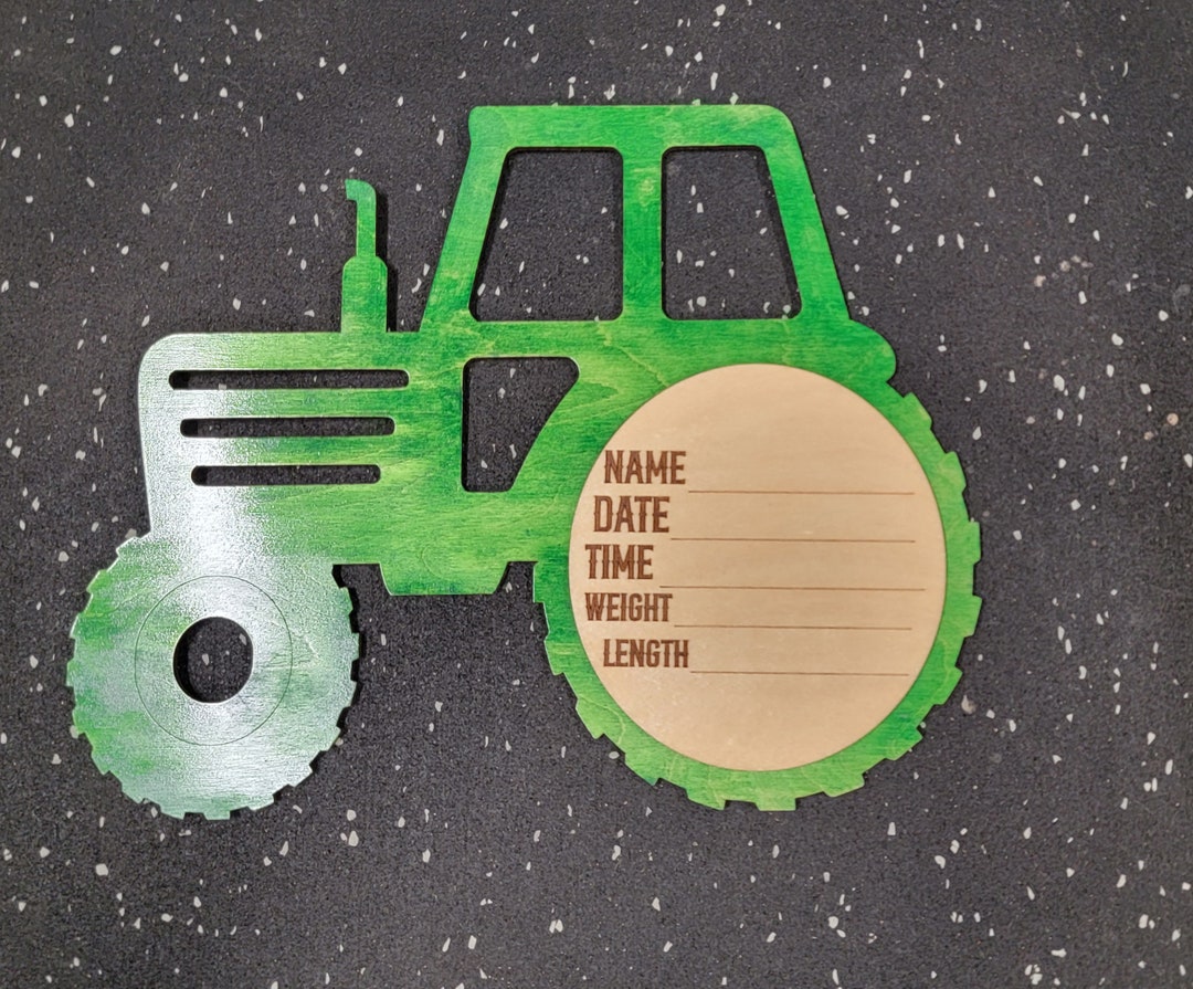 Baby Announcement Tractor - Etsy